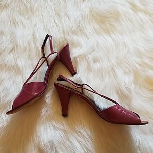 Maserati | Shoes | Maserati Plum Heels | Poshmark